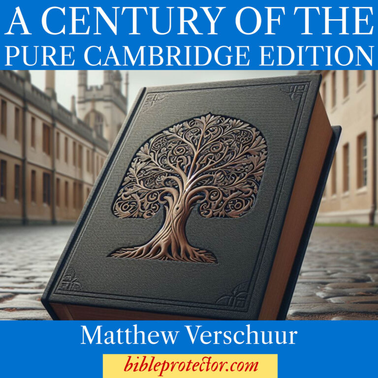 www.bibleprotector.com/blog | Pure Cambridge Edition of the KJB!